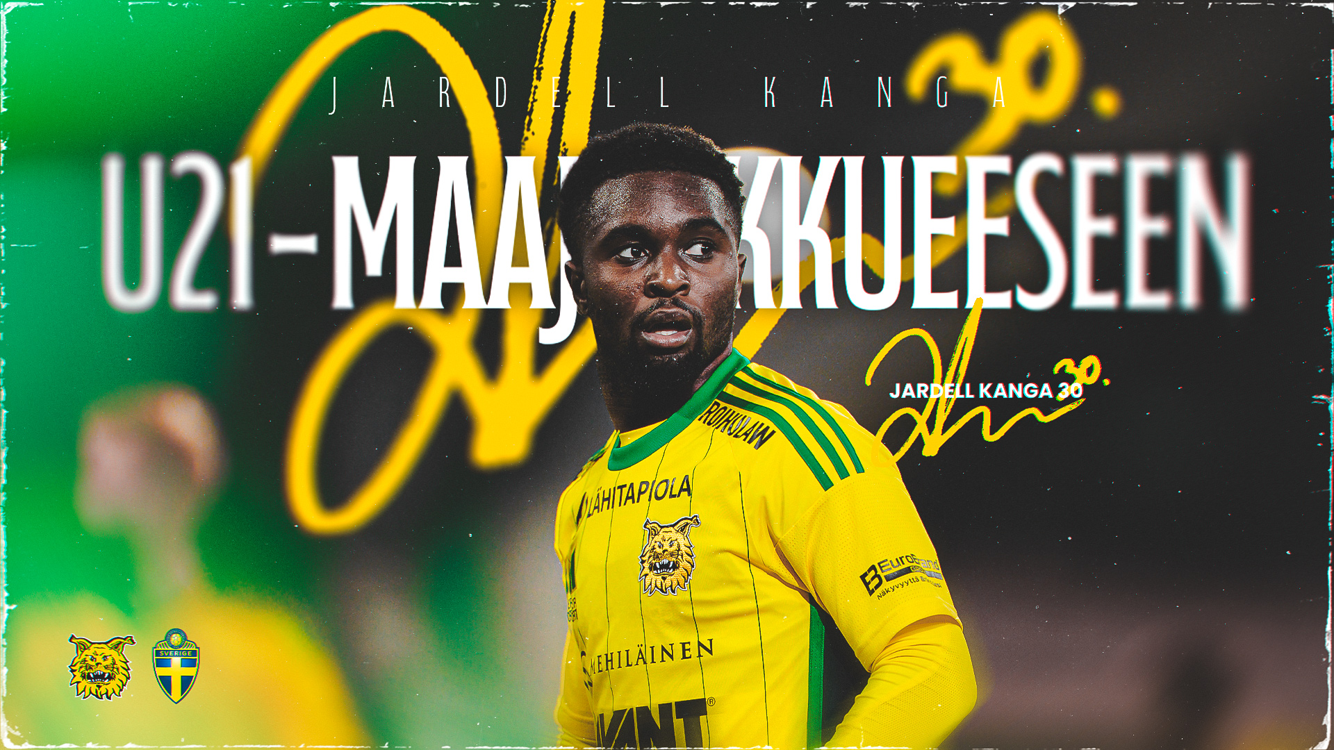 Jardell Kanga nimettiin Ruotsin U21-maajoukkueeseen – Ilves Tampere